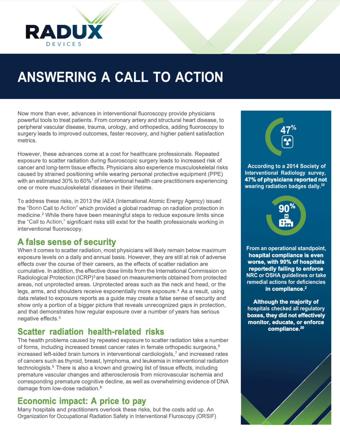 Answering a Call to Action - Radux Devices, INC.
